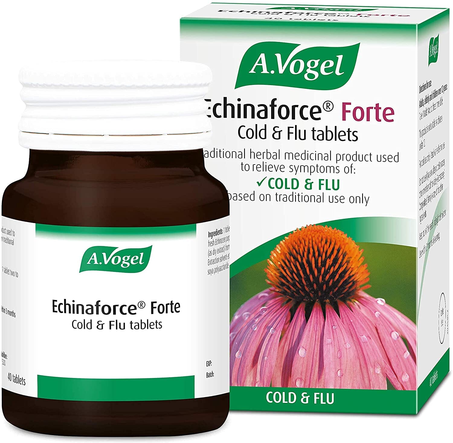 A Vogel Echinaforce Forte Cold and Flu Tablets - Genecine